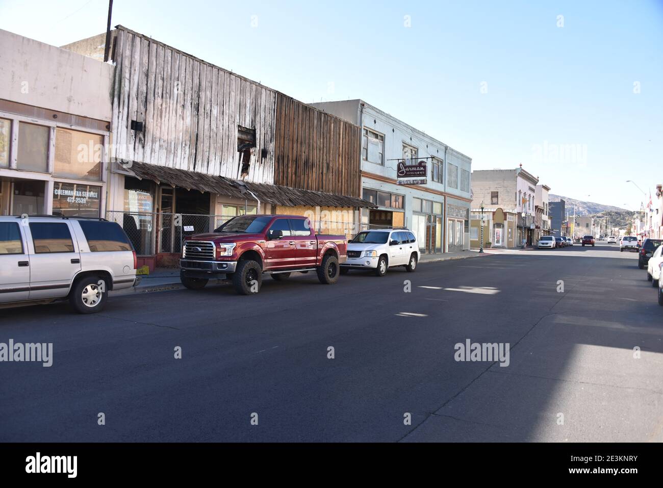 Miami, Arizona. U.S.A. 1/6/2021. Arizona copper mining ghost-town: boom ...