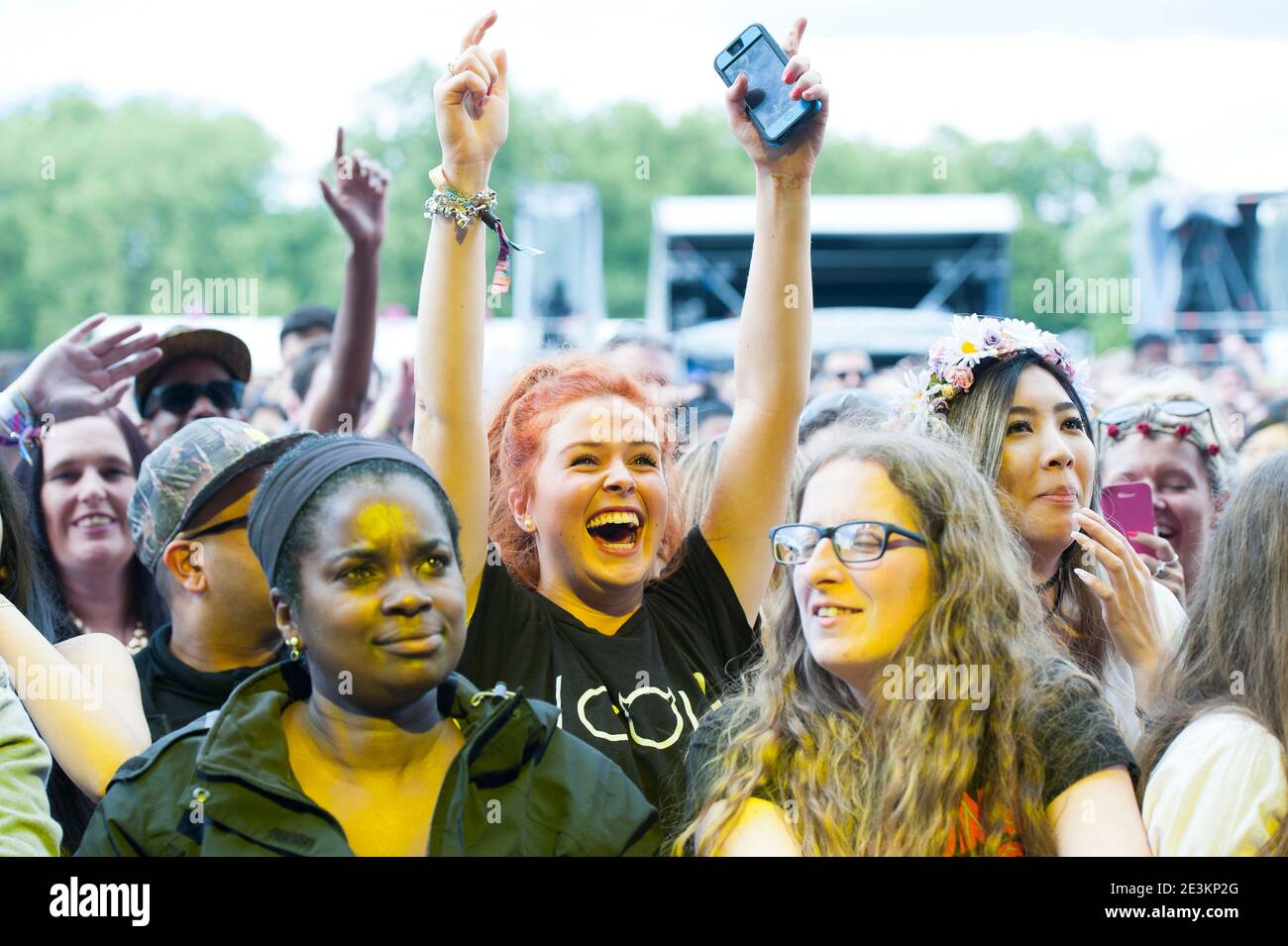 General View of the crowd during J.Cole's set on day 3 of Wireless ...