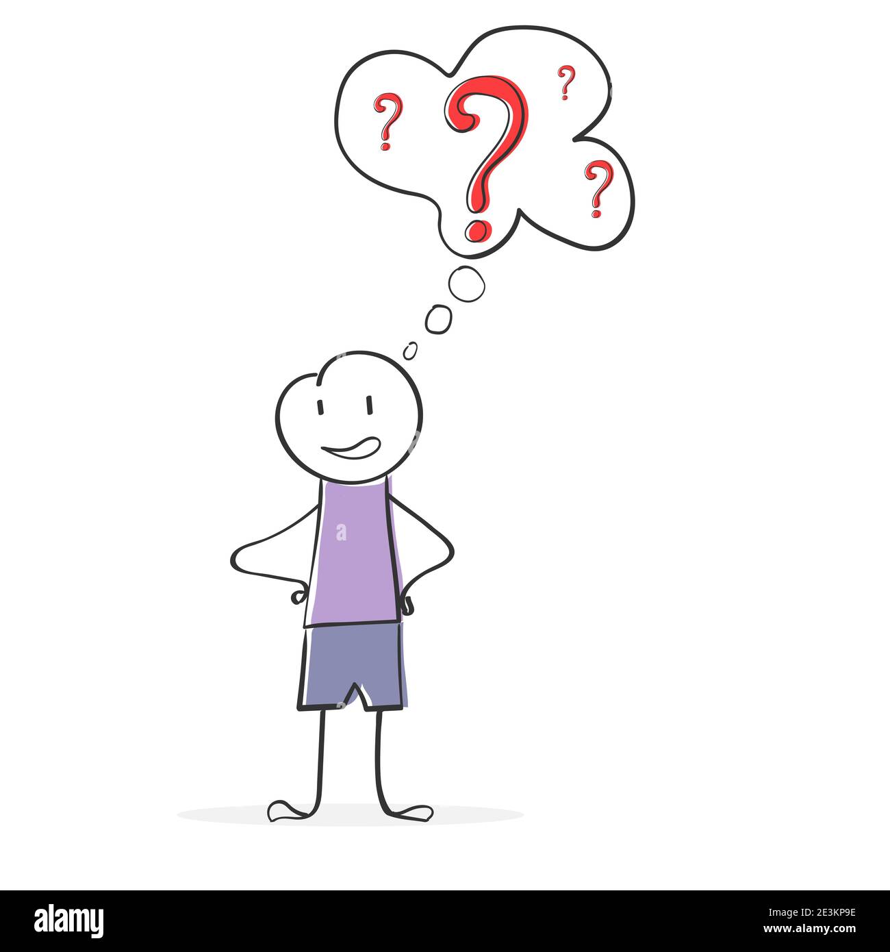 Thinking thoughts thoughtful Stock Vector Images - Alamy