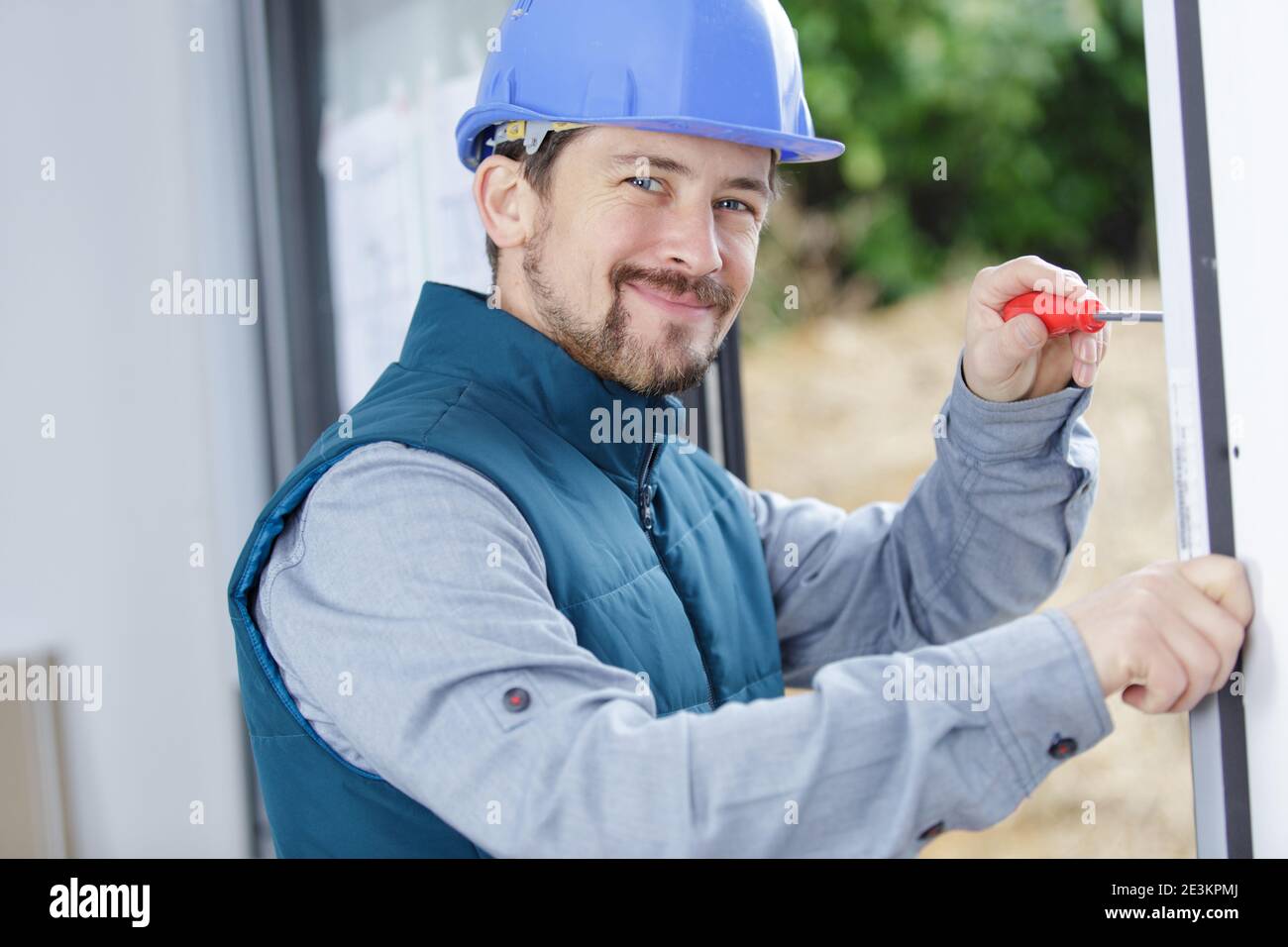 Electrical engineer performs installation hi-res stock photography and ...
