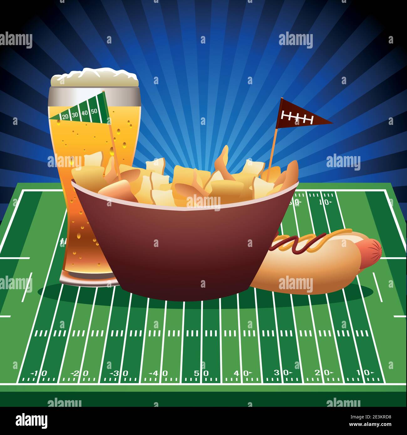 Stadium snacks Stock Vector Images - Alamy