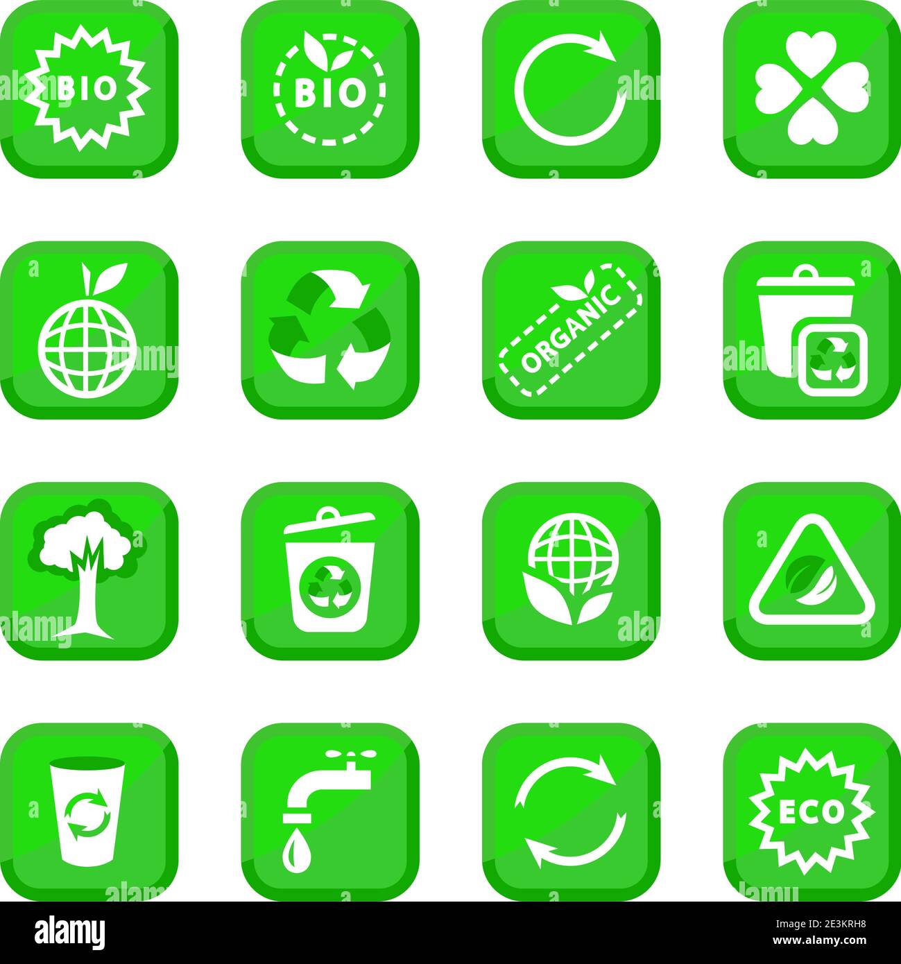Environmental Vector Icon Set for web and mobile. All elements are ...