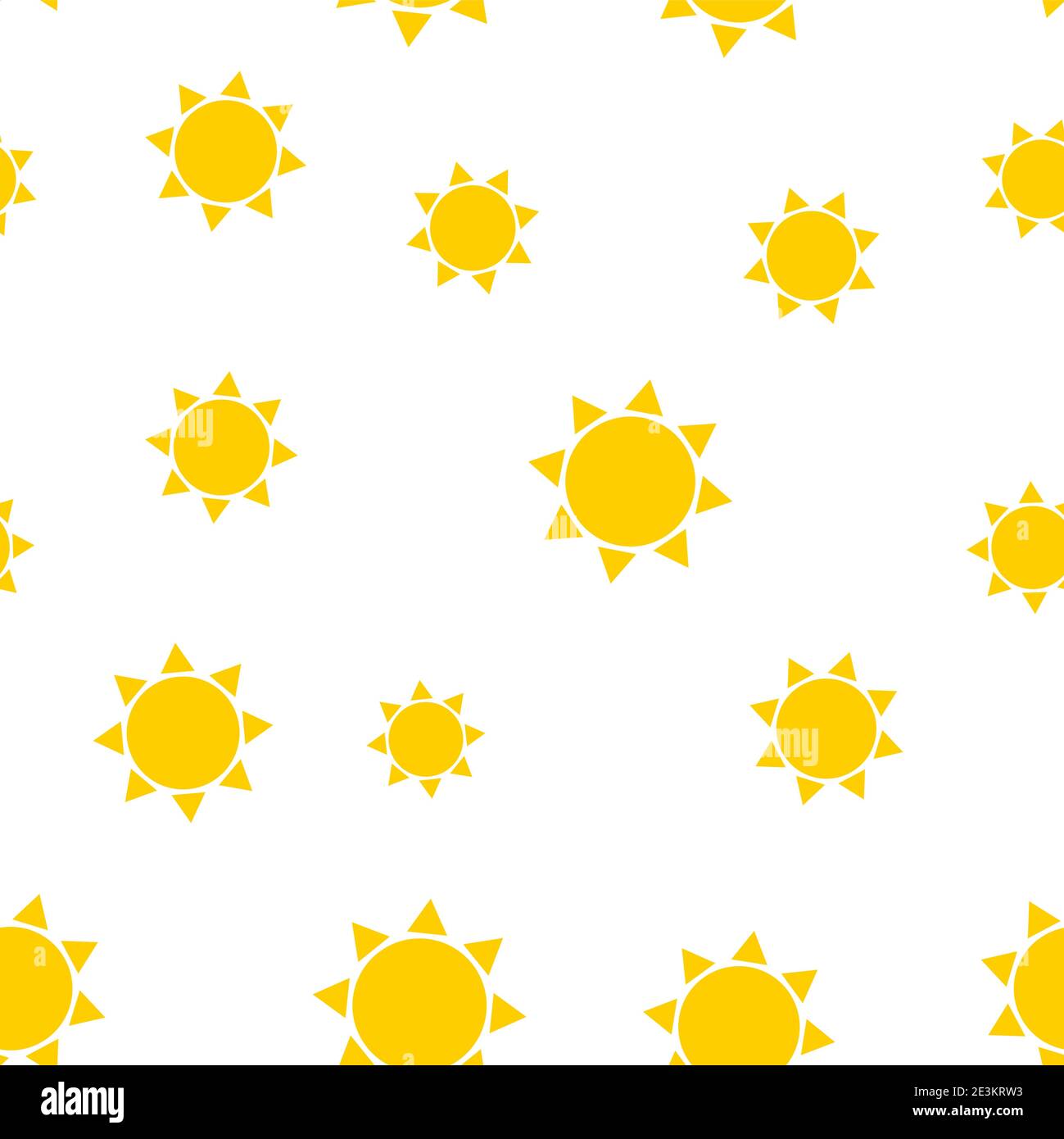 Simple sun seamless pattern background. Vector Illustration Stock ...