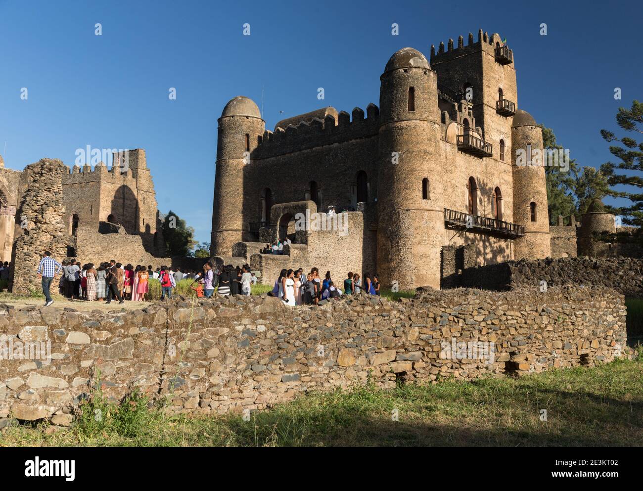 Gondar, Ethiopia - The Fasilidas Palace, or Fasilidas Castle was ...