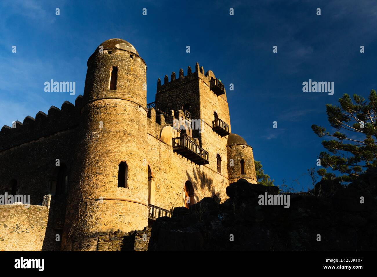 Gondar, Ethiopia - The Fasilidas Palace, or Fasilidas Castle was ...