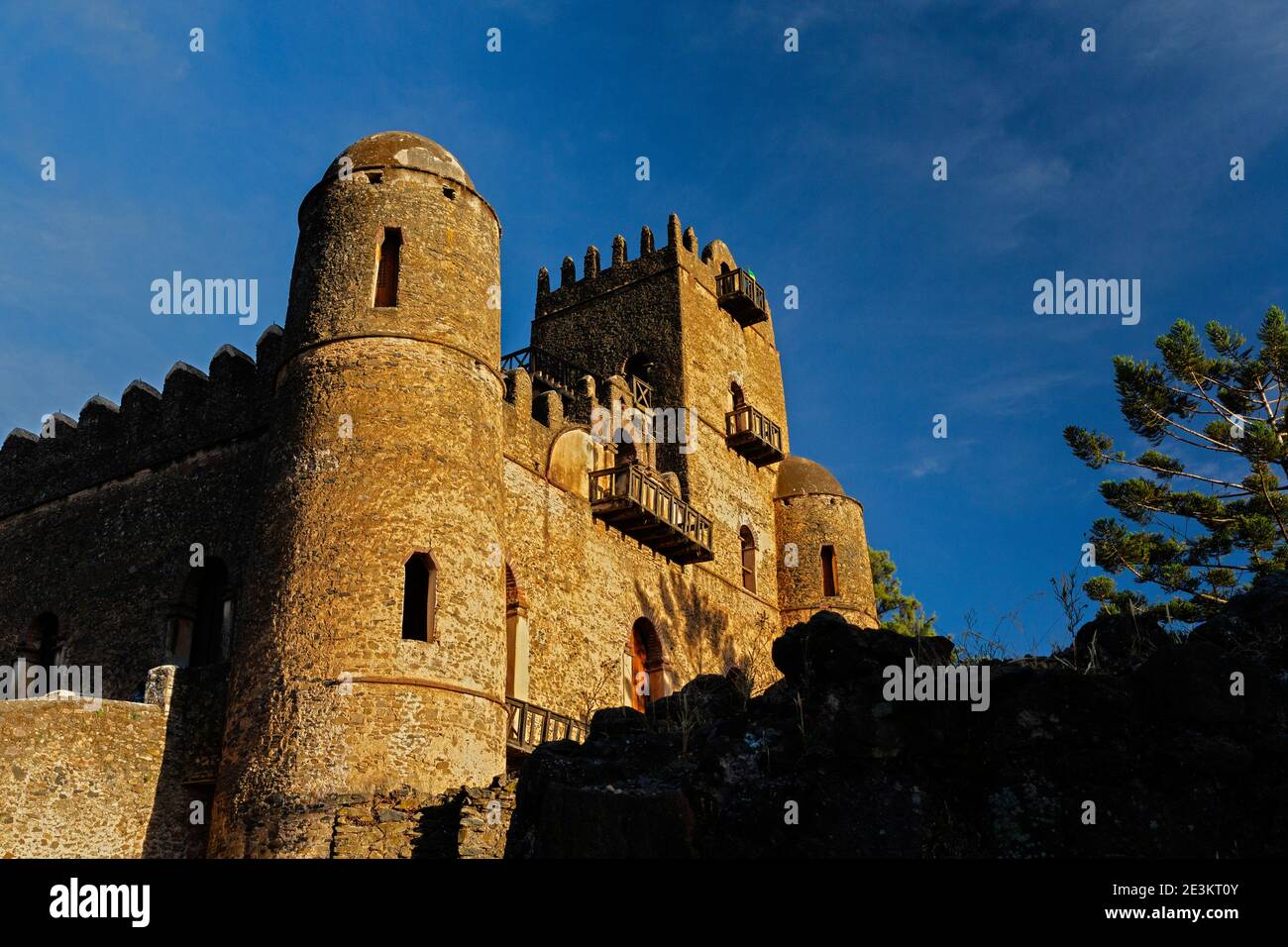 Gondar, Ethiopia - The Fasilidas Palace, or Fasilidas Castle was ...