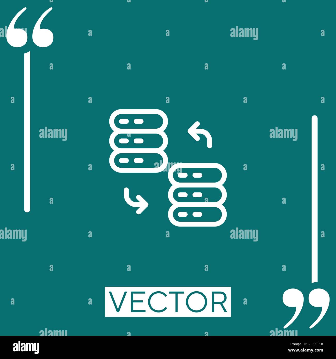 change vector icon Linear icon. Editable stroke line Stock Vector Image ...