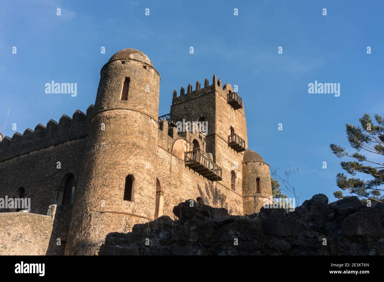 Gondar, Ethiopia - The Fasilidas Palace, or Fasilidas Castle was ...