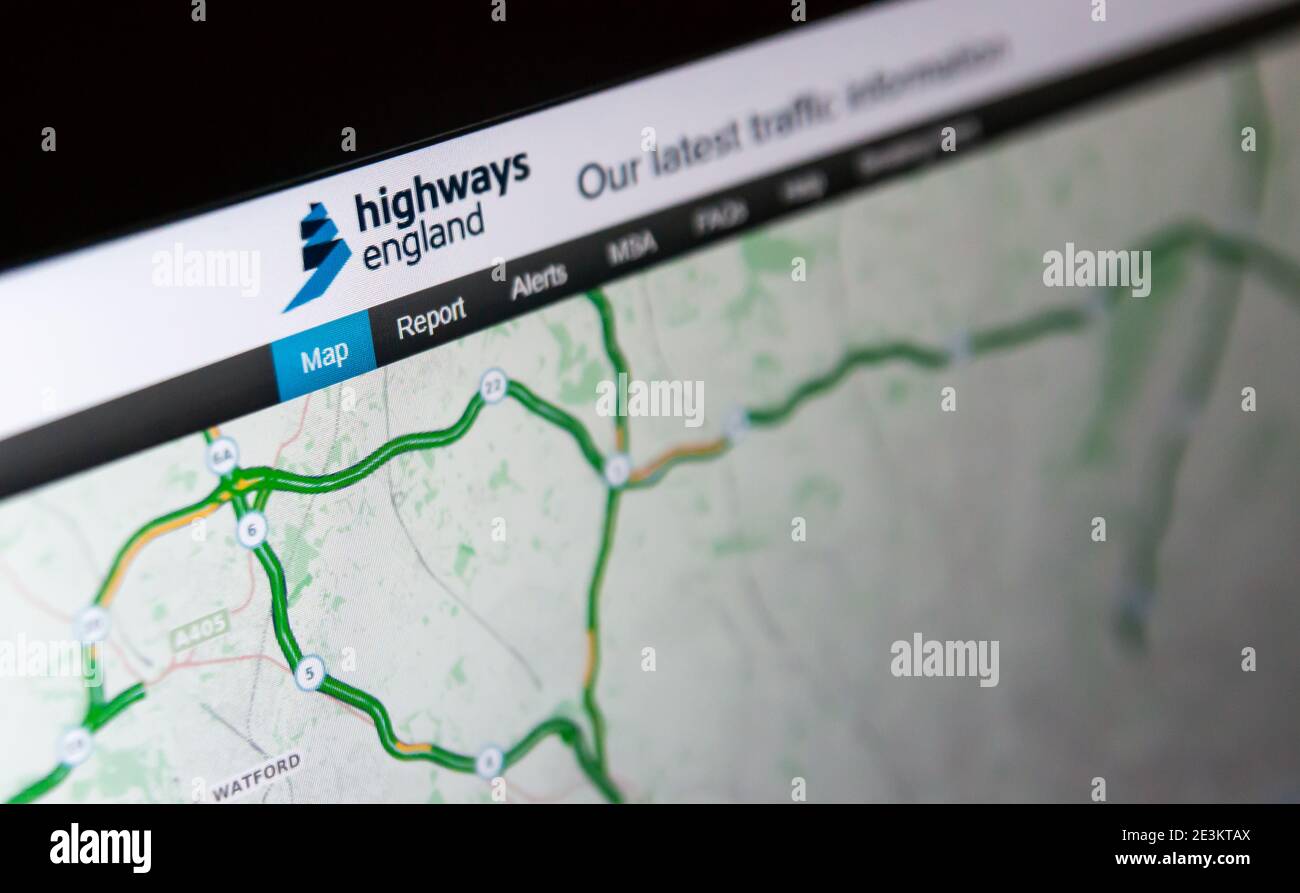 Highways england hi-res stock photography and images - Alamy