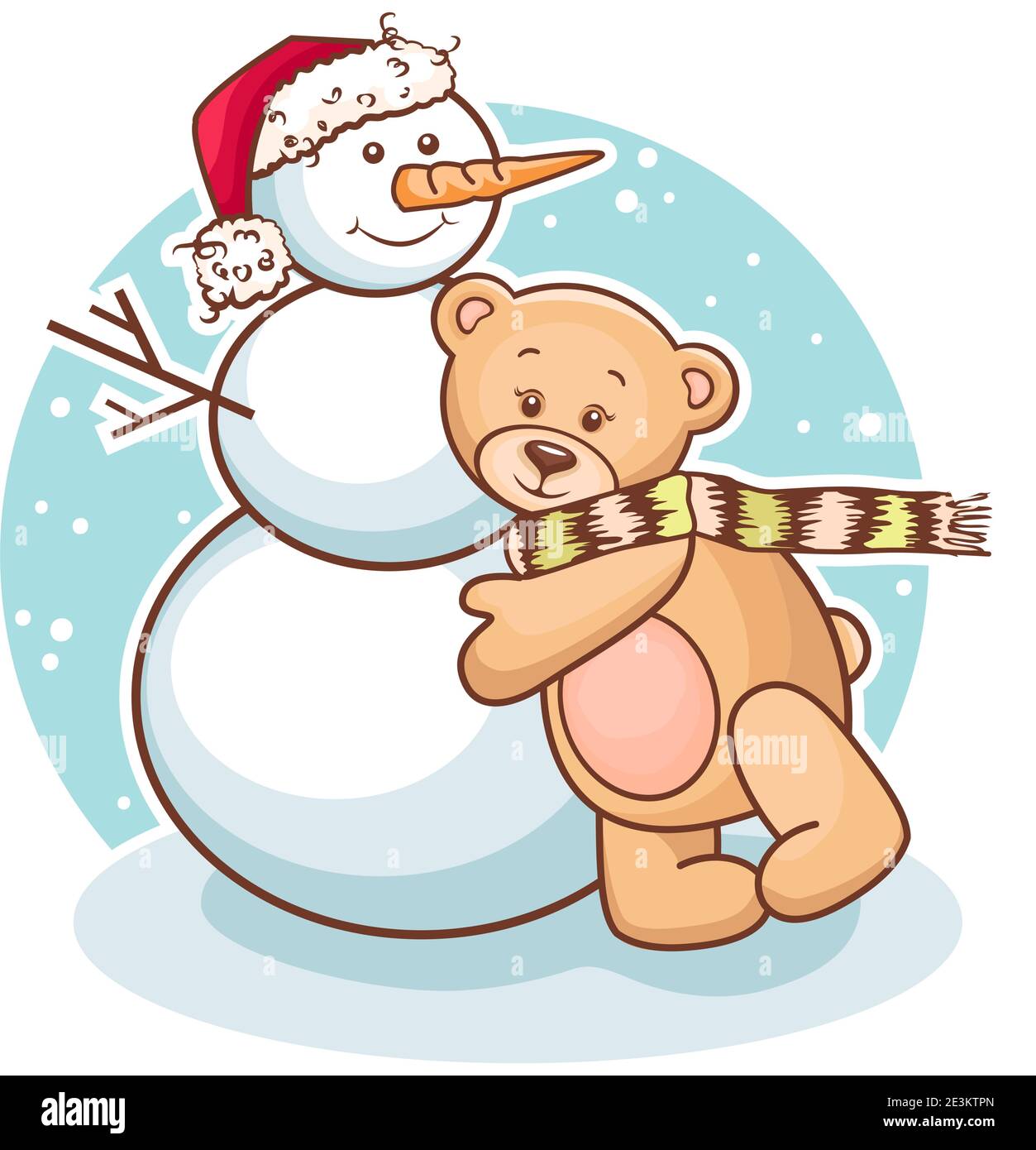 Happy new year teddy bear Stock Vector Images - Alamy