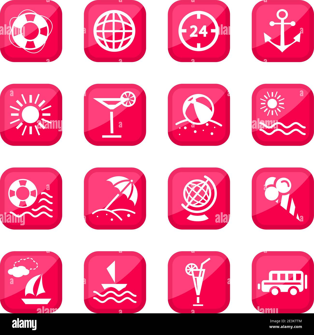 Ferry travel on sea Stock Vector Images - Alamy