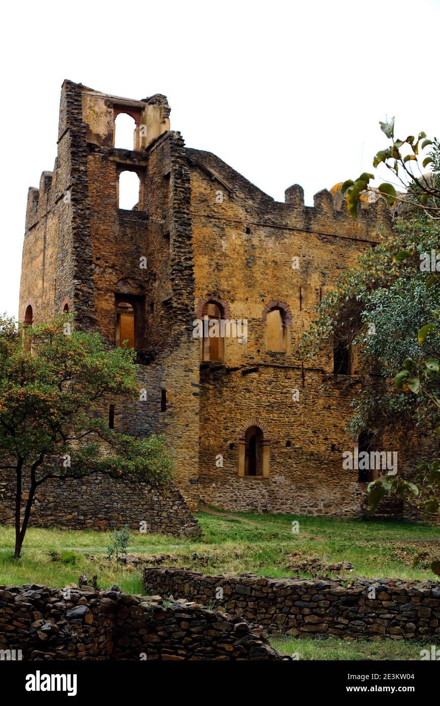 The multi-storeyed stone ruins of Fasiledes' Castle, considered "Africa ...