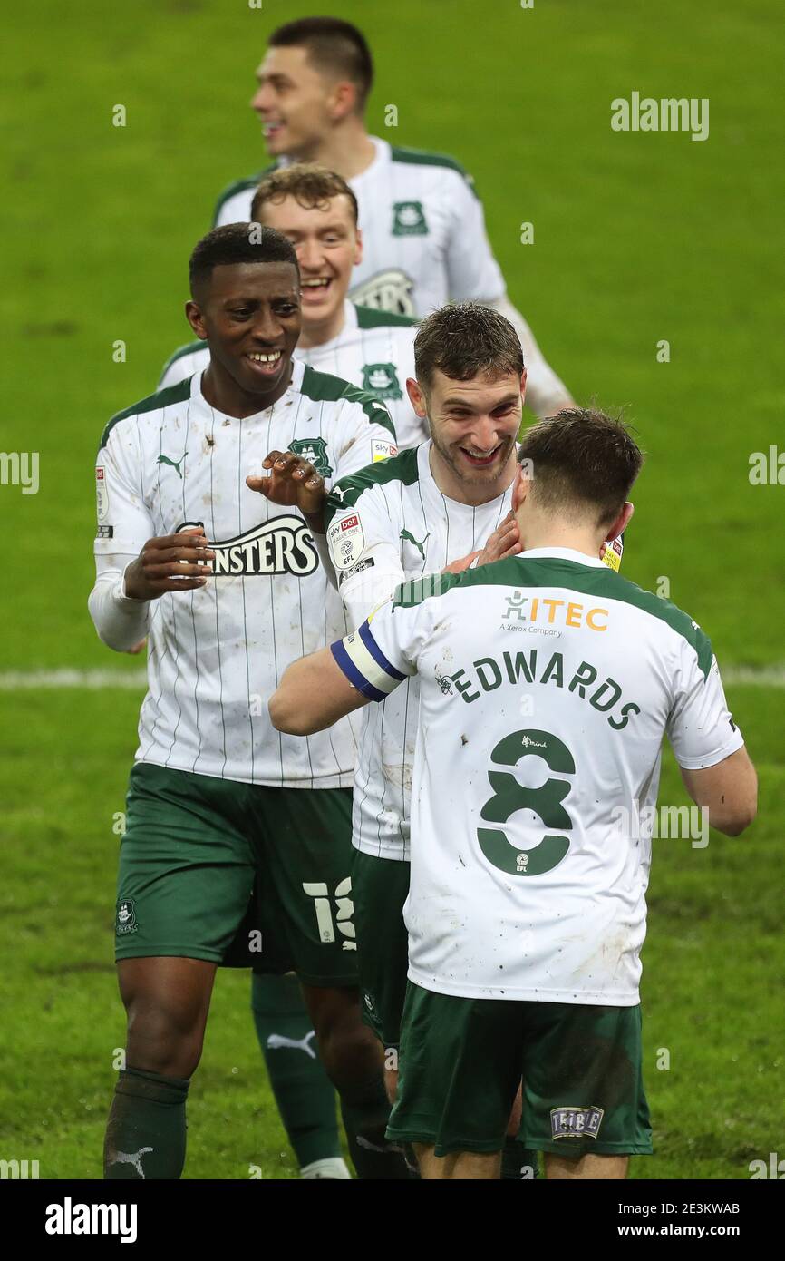 SUNDERLAND, ENGLAND. JAN 19TH: Joe Edwards of Plymouth Argyle ...