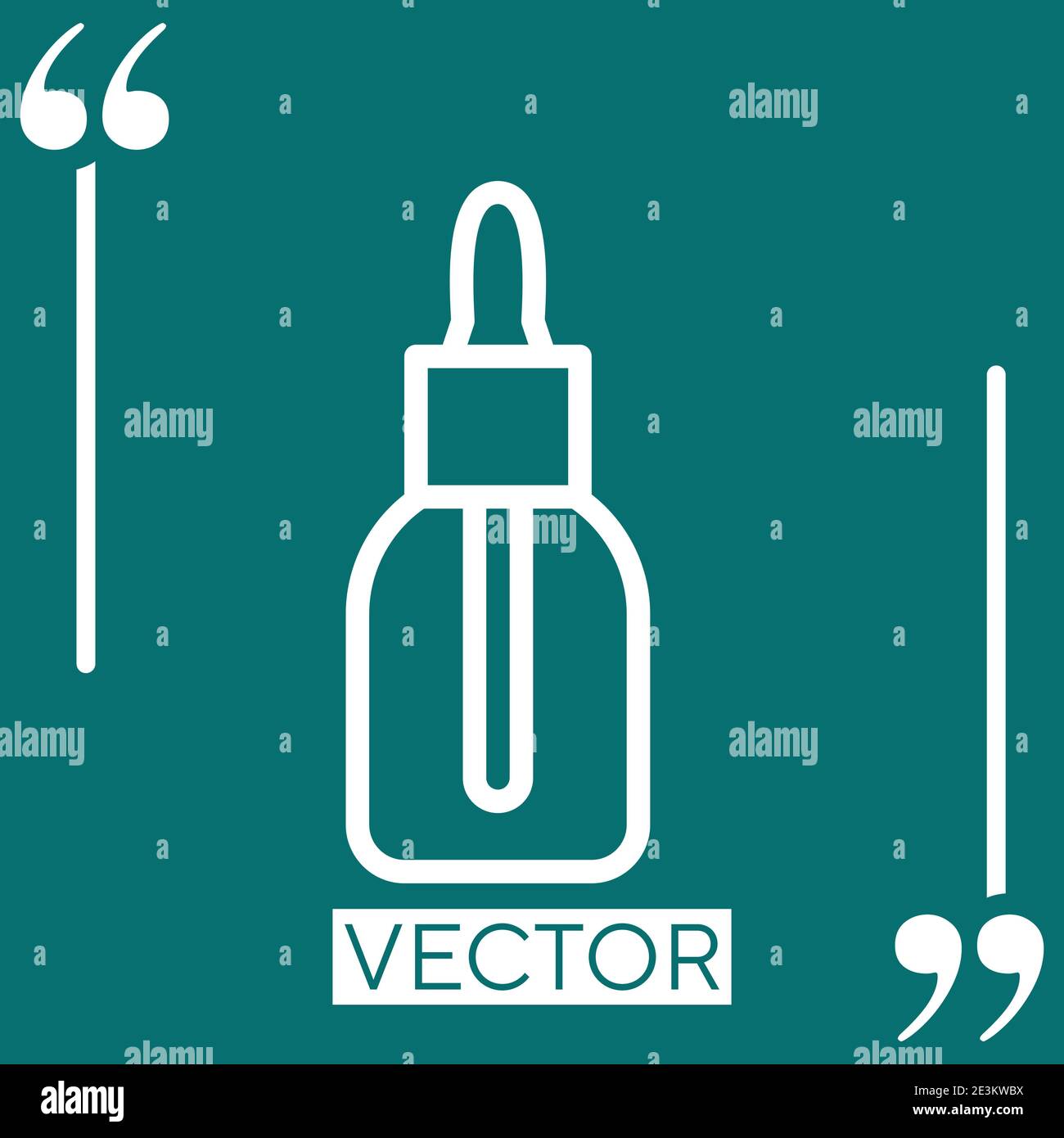 organic oil vector icon Linear icon. Editable stroke line Stock Vector ...