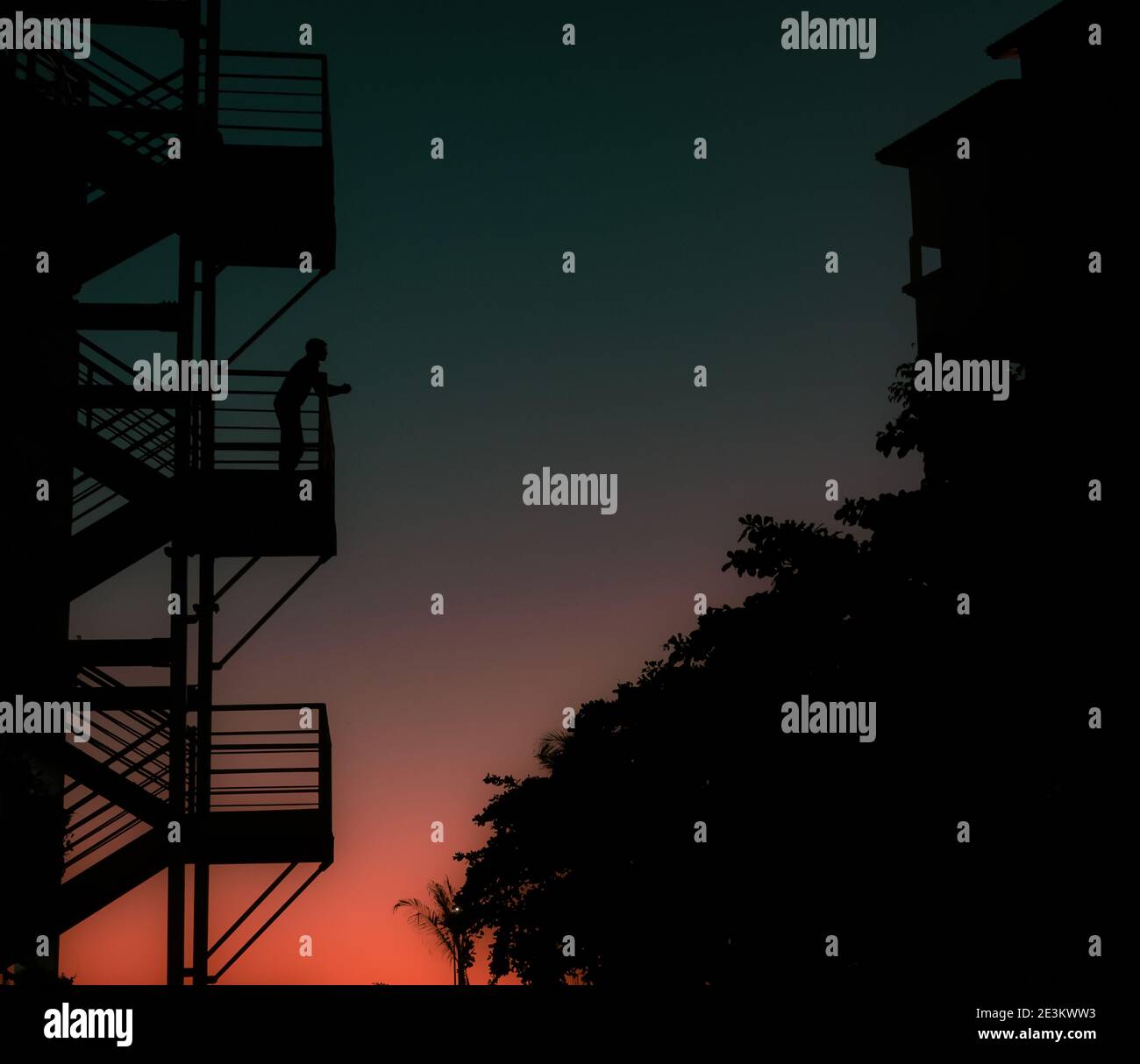 Reflective sunset on the beach Stock Photo - Alamy