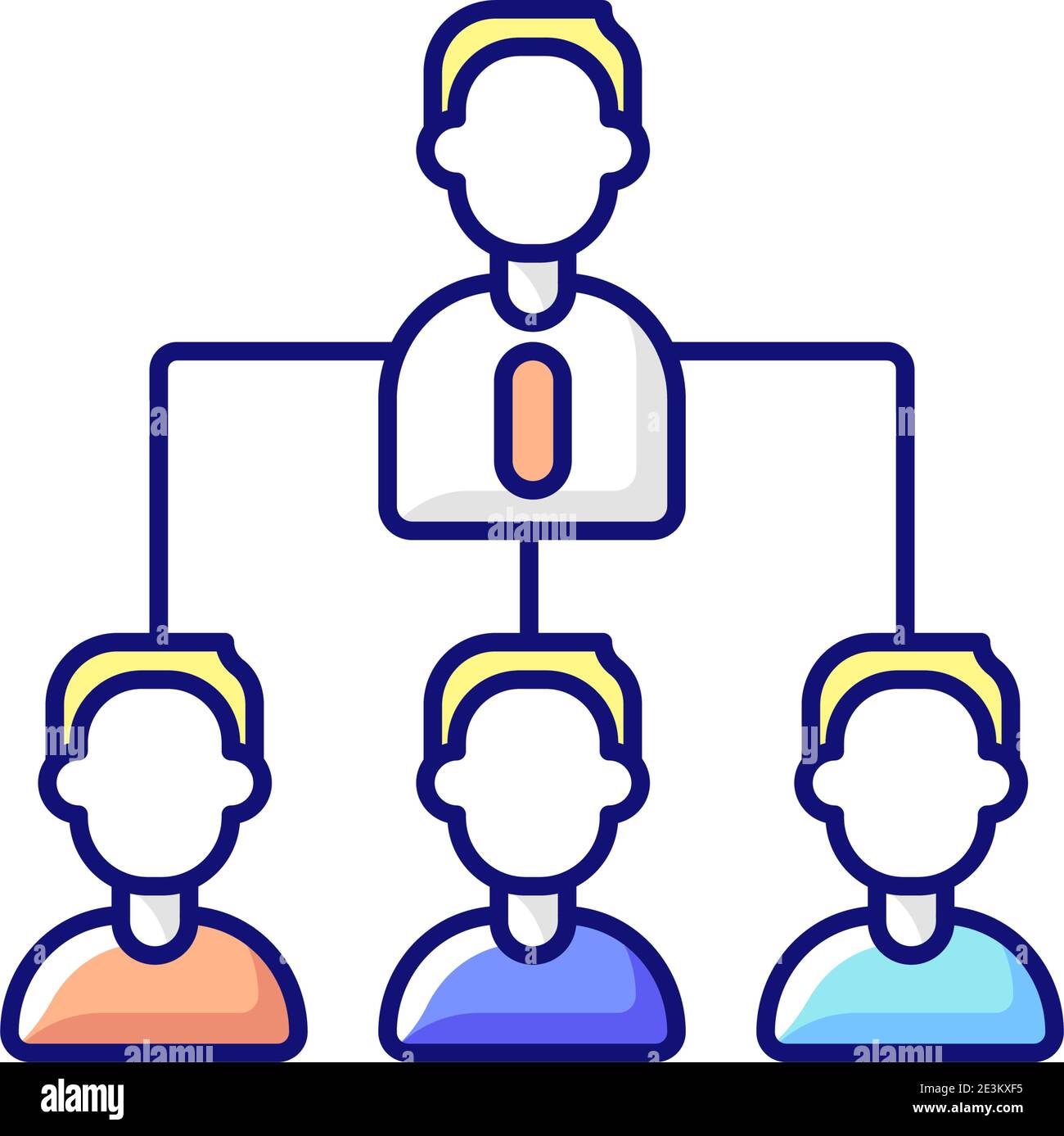 Traditional company structure RGB color icon Stock Vector Image & Art ... Traditional company structure RGB color icon Stock Vector Image & Art ...