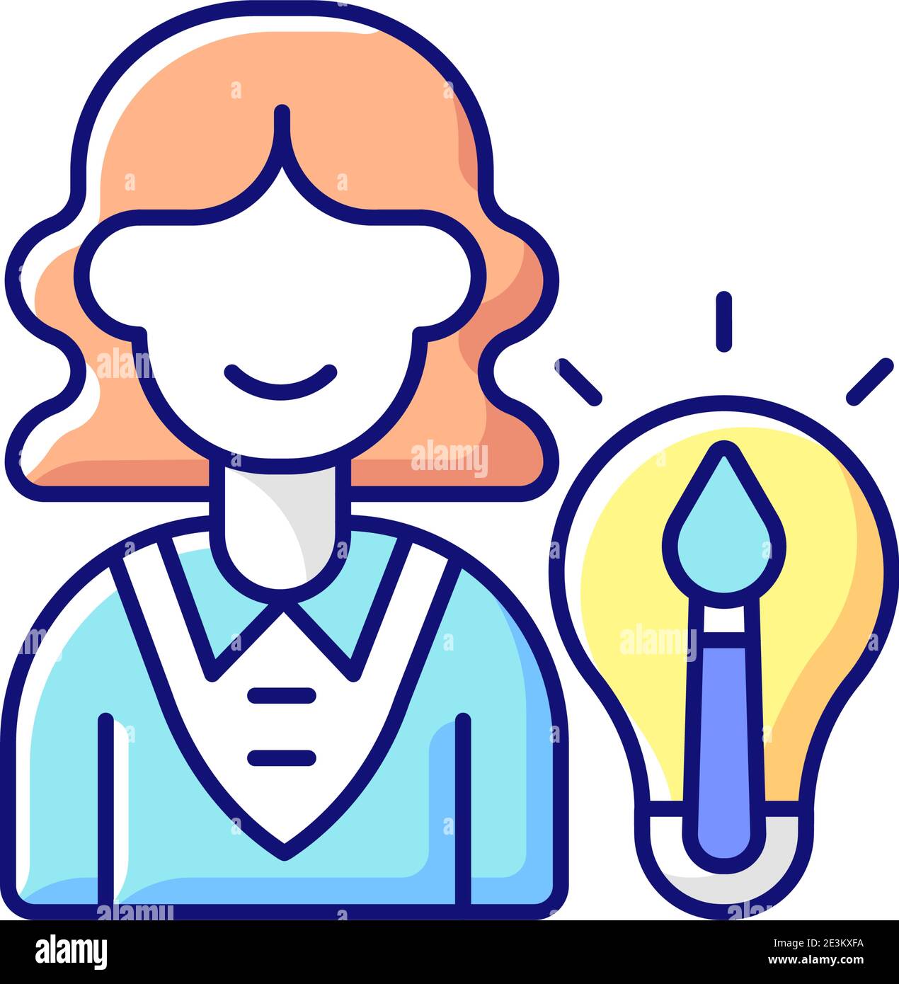 Creative department RGB color icon Stock Vector Image & Art - Alamy