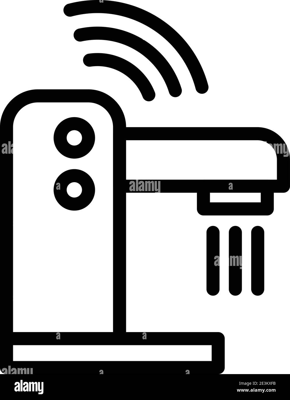Water consumption icon. Outline water consumption vector icon for web ...