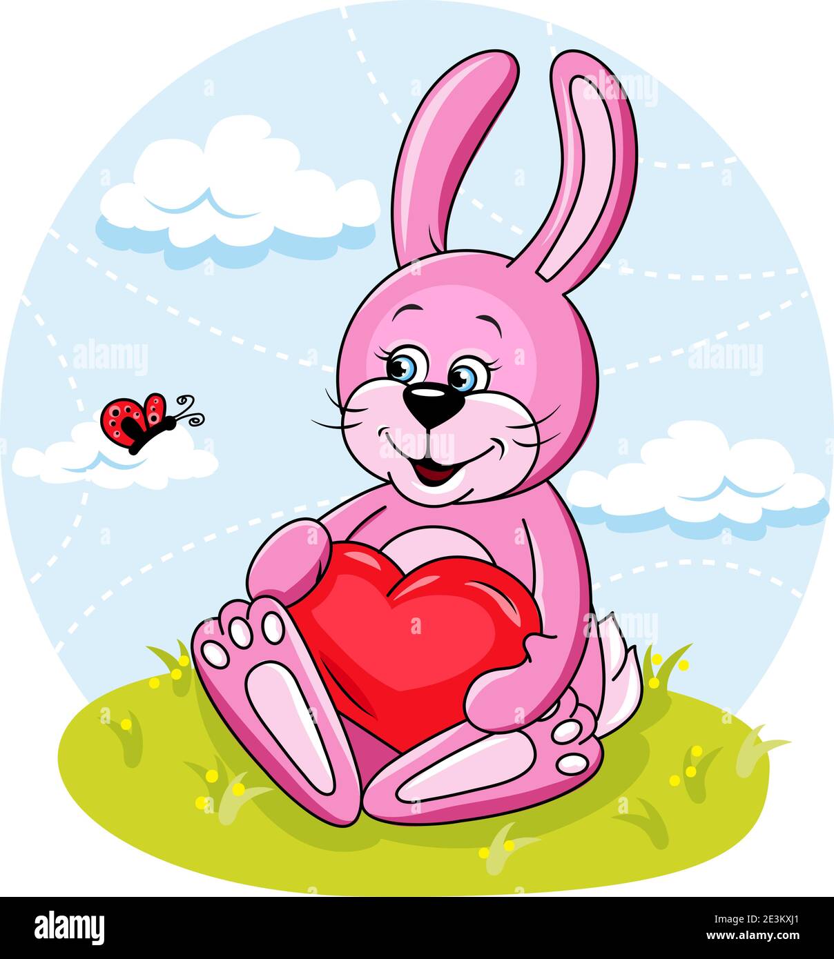 Cartoon illustration easter bunny looking hi-res stock photography and ...