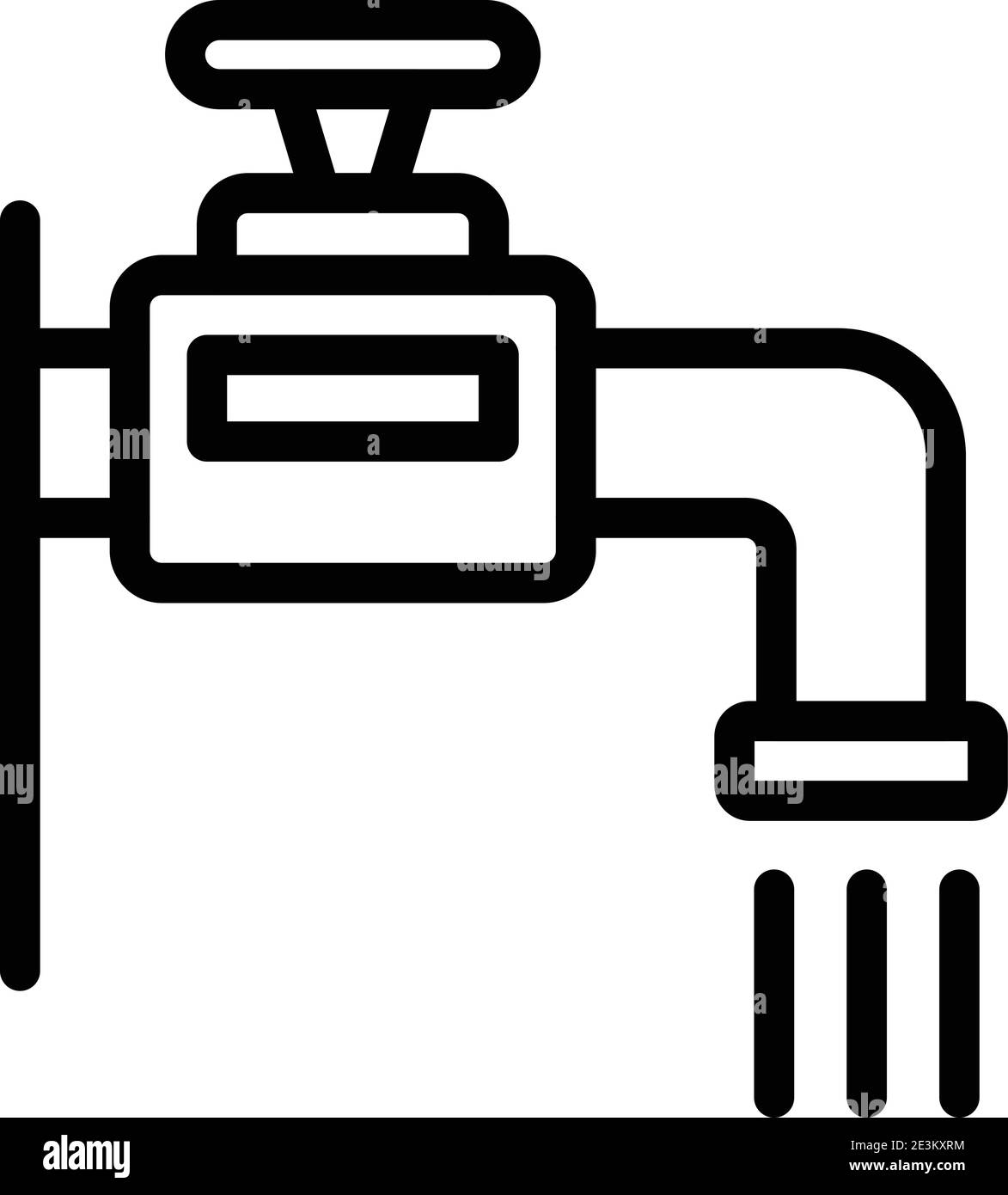Water consumption icon. Outline water consumption vector icon for web ...