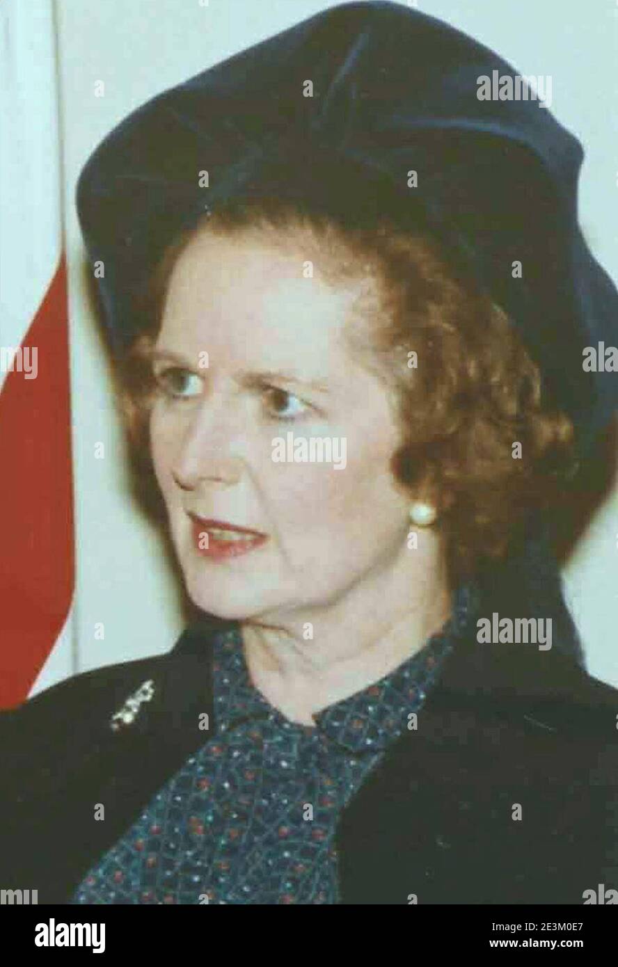 Margaret Thatcher visiting Jimmy Carter (cropped Stock Photo - Alamy