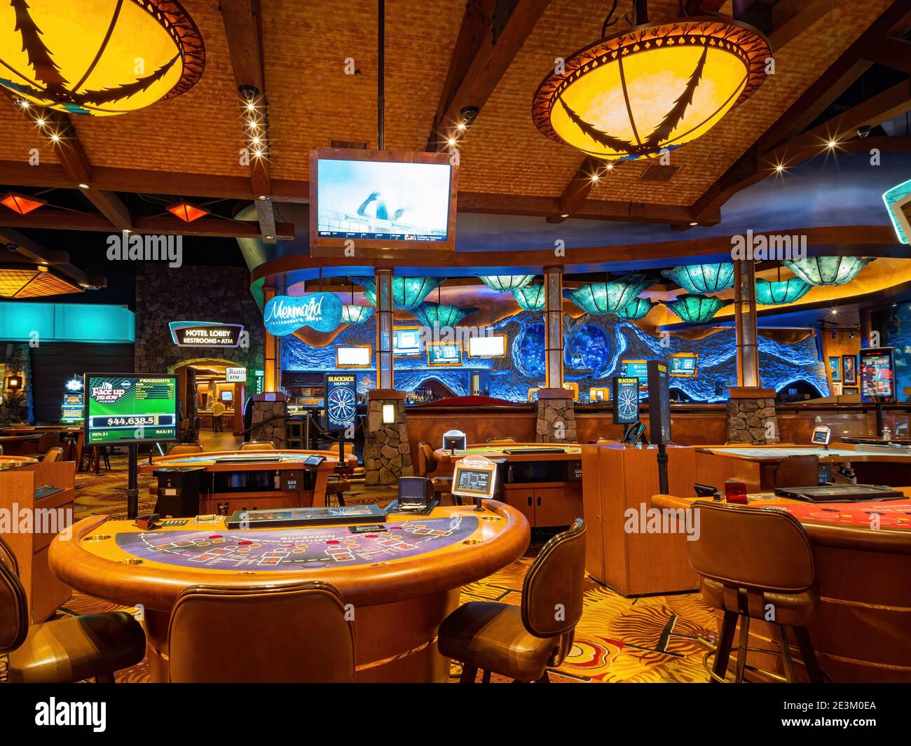 Las Vegas, JAN 8, 2021 - Interior view of the Silverton Casino Hotel ...