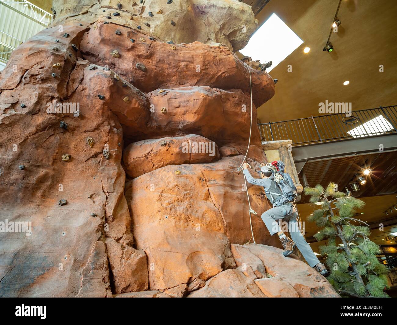 Las Vegas, JAN 8, 2021 - Interior view of the Bass Pro Shops Stock ...