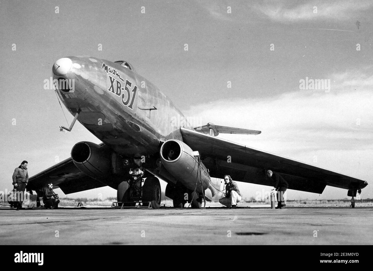 Martin XB-51 (SN 46-685) during engine start and ground run-up Stock ...