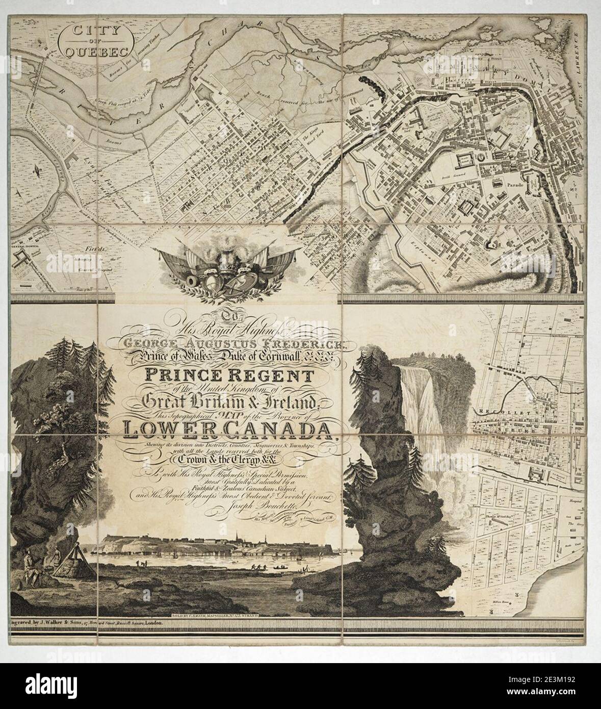 Map of the Province of Lower Canada shewing its divisions into ...