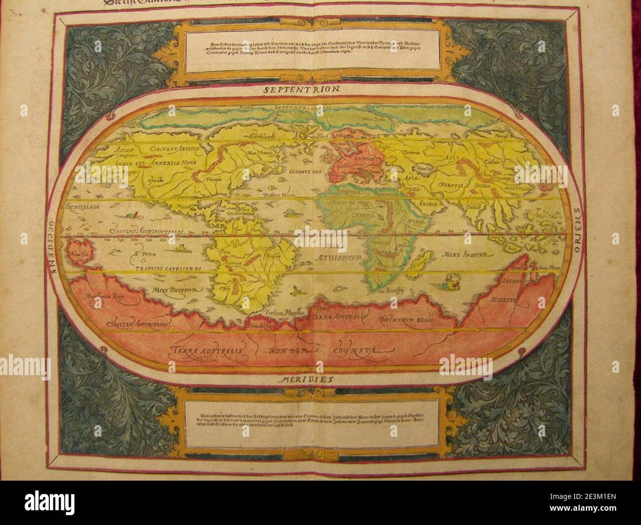 Map of the world (1588 Stock Photo - Alamy