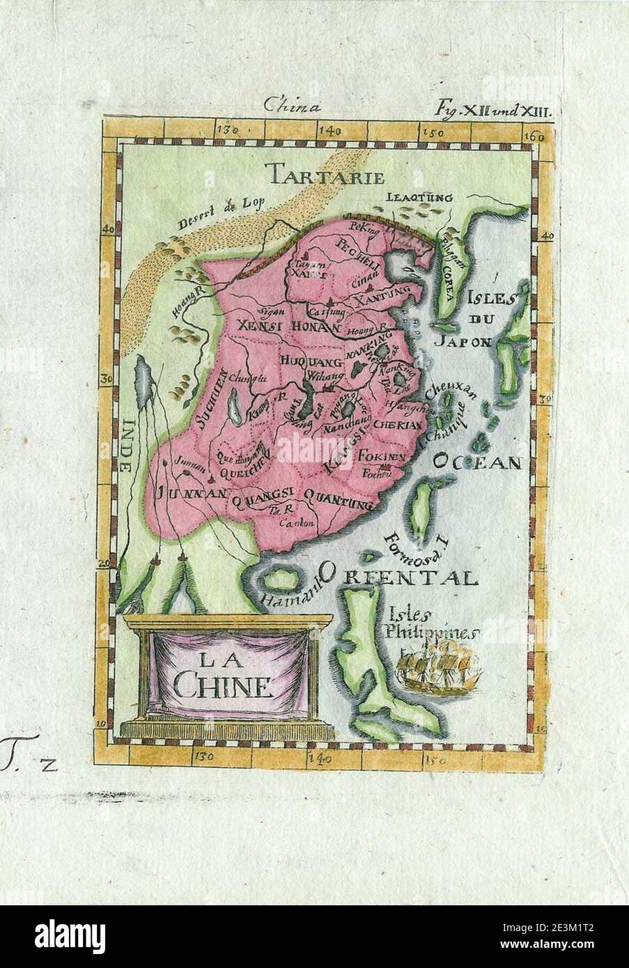 Map of China, 1719 Stock Photo - Alamy