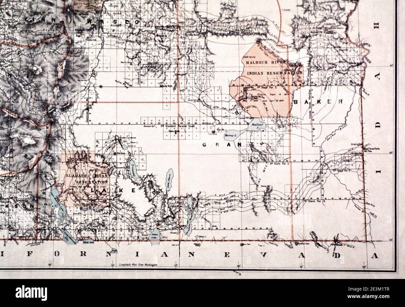 Malheur map hi-res stock photography and images - Alamy