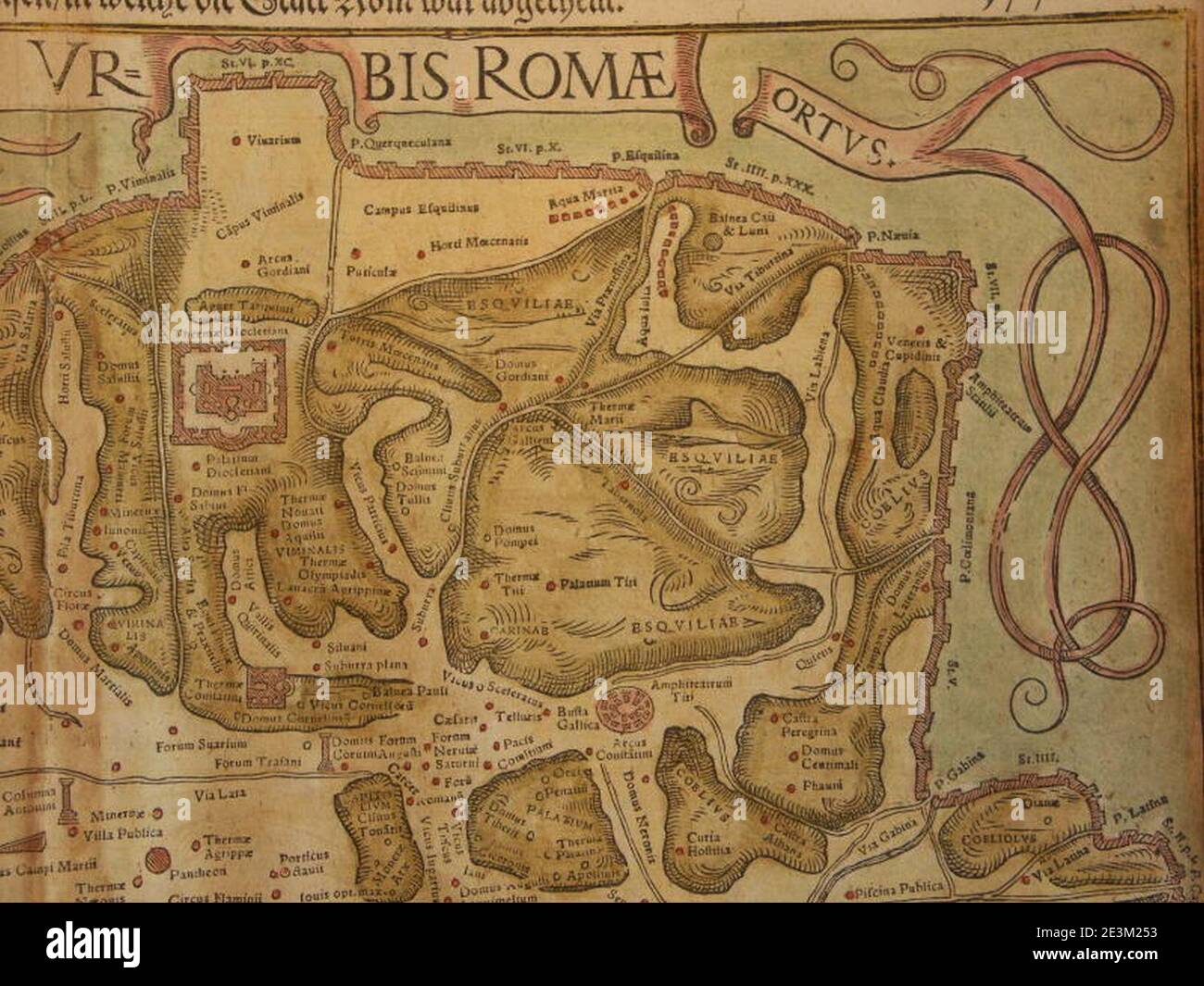 Map rome 1600 hi-res stock photography and images - Alamy