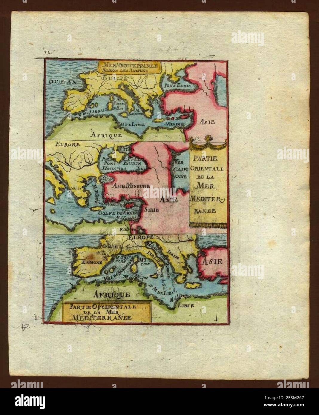 Map of the ancient eastern Mediterranean, 1719 Stock Photo - Alamy
