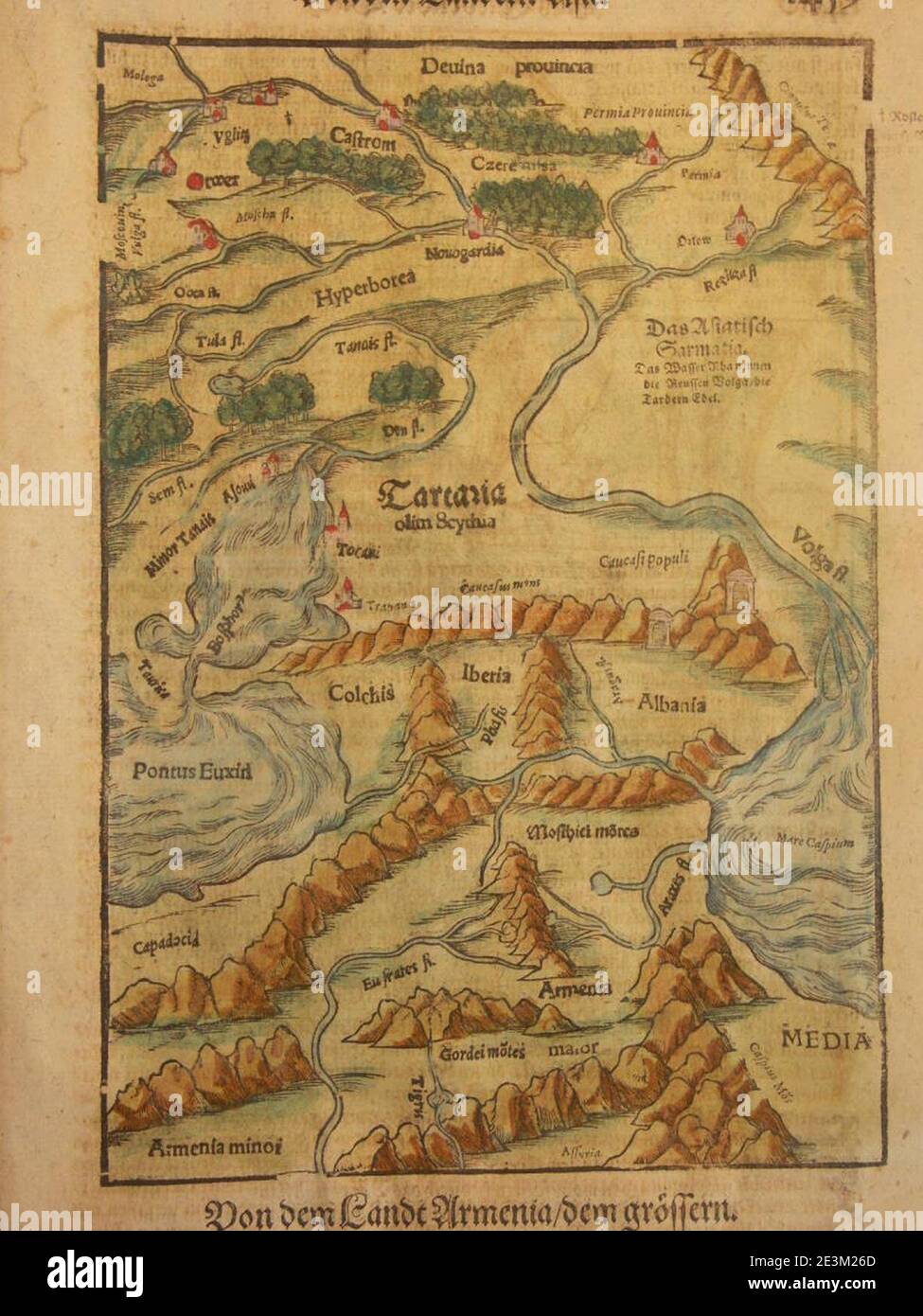 Map of Volga River (1600 Stock Photo - Alamy