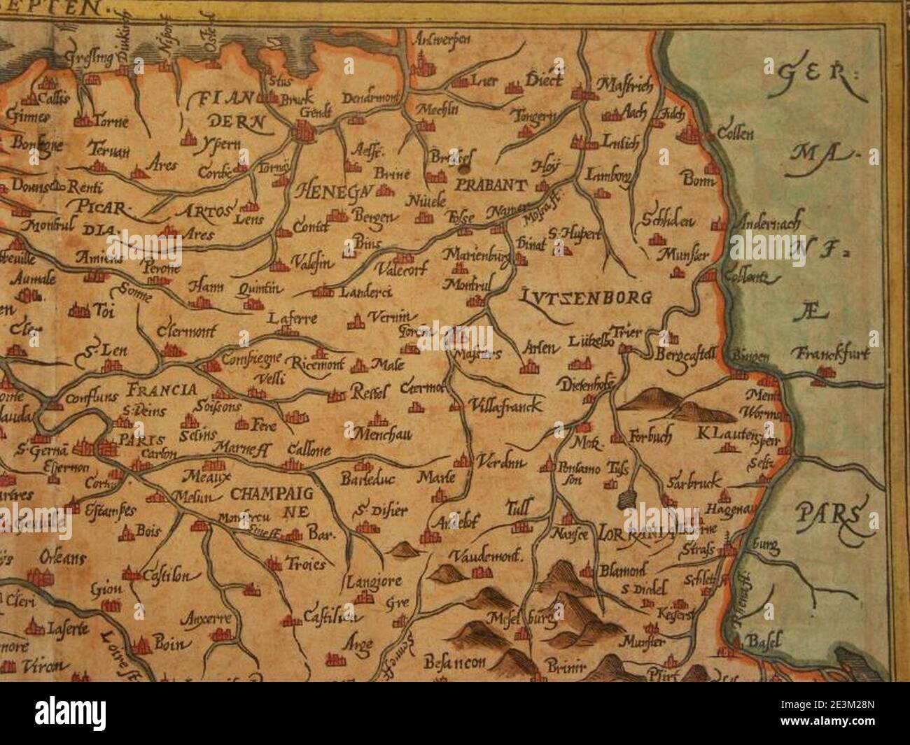 France 1600 map hi-res stock photography and images - Alamy