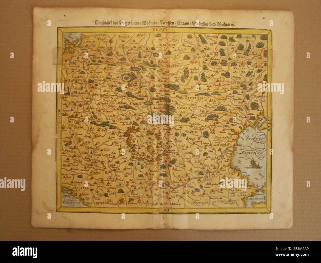 Map of Hungary (1600 Stock Photo - Alamy