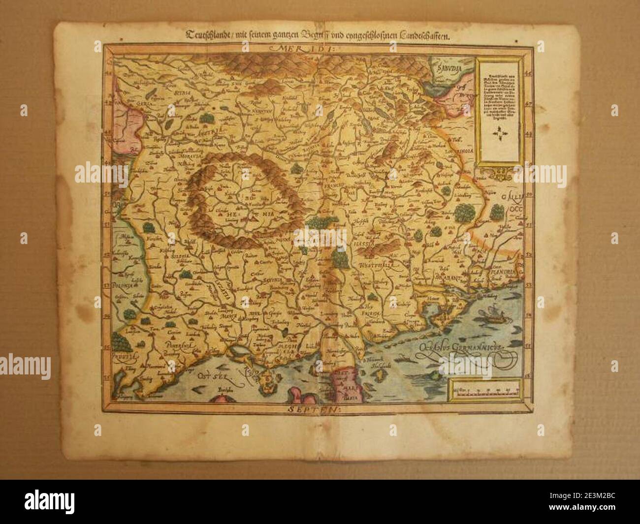 Map of Germany 1600 Stock Photo - Alamy