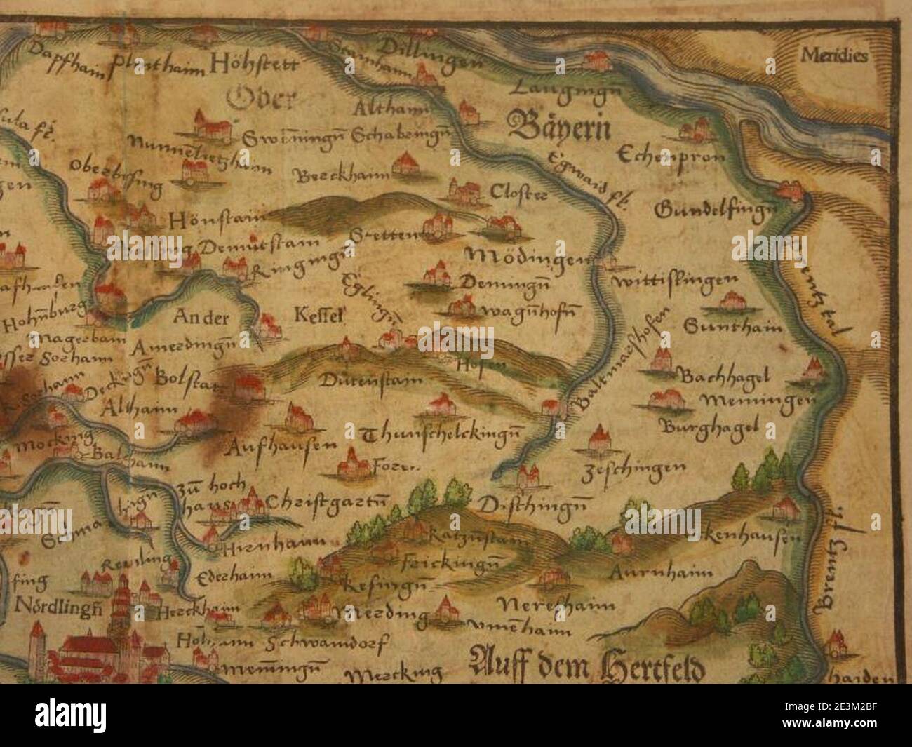 Swabia map hi-res stock photography and images - Alamy