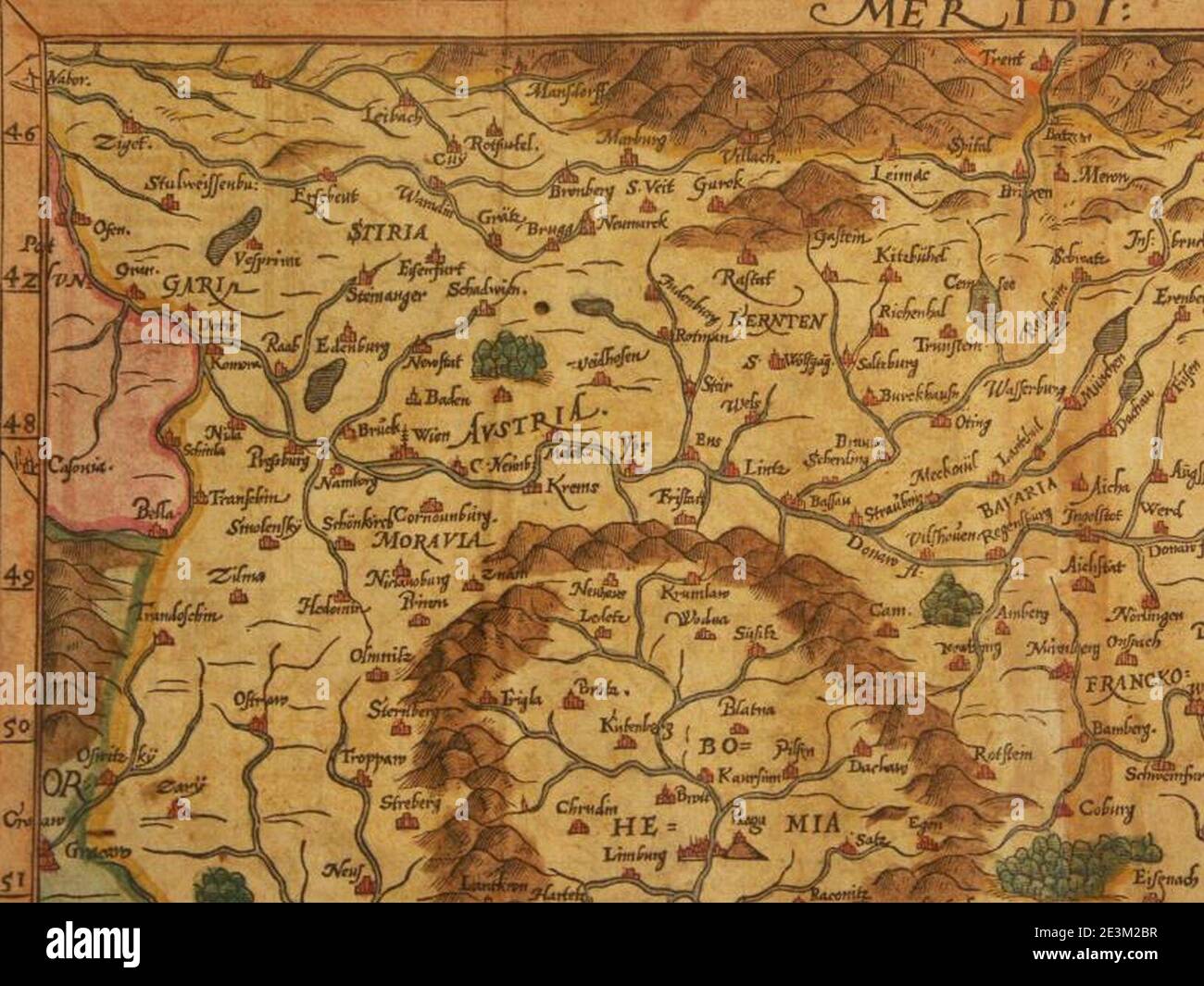 Map of Germany North West 1600 Stock Photo - Alamy