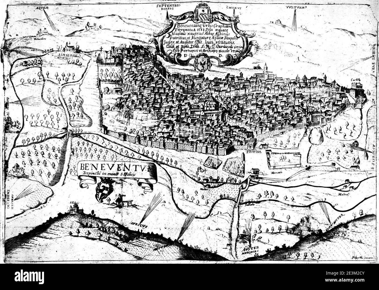 Mappa di benevento hi-res stock photography and images - Alamy