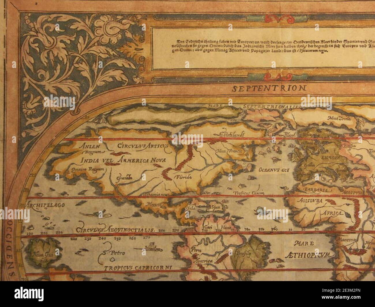 Map of the world North West(1580 Stock Photo - Alamy