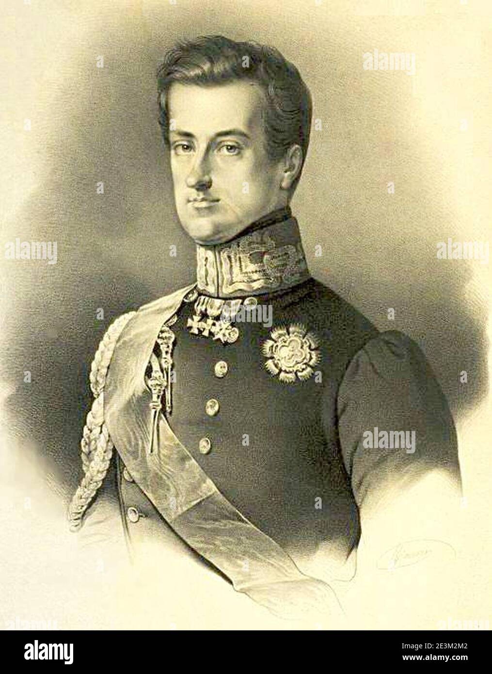 Mansi - ritratto di Carlo Alberto di Savoia - litografia - ca. 1860 ...
