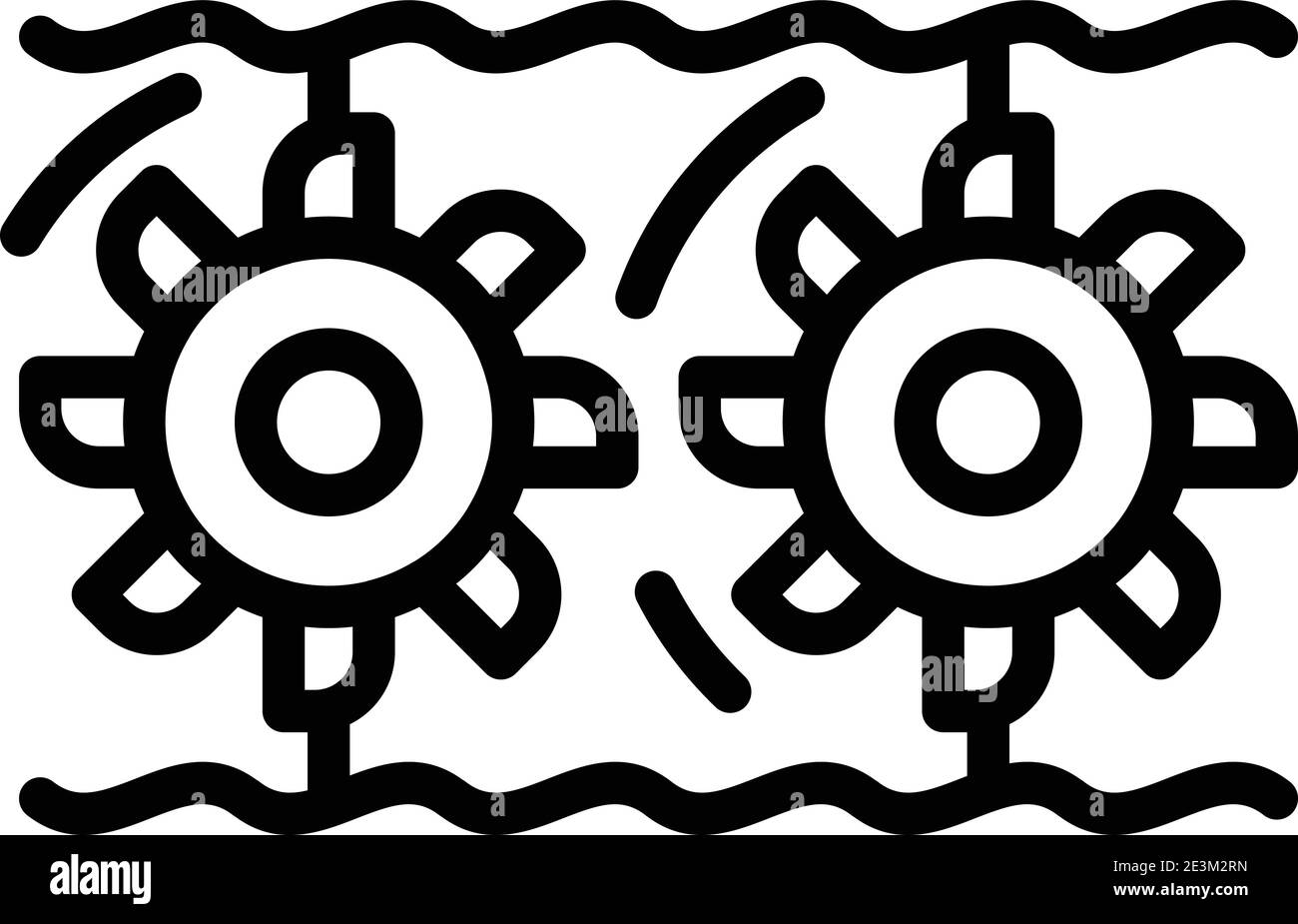 Hydro power vents icon. Outline hydro power vents vector icon for web ...