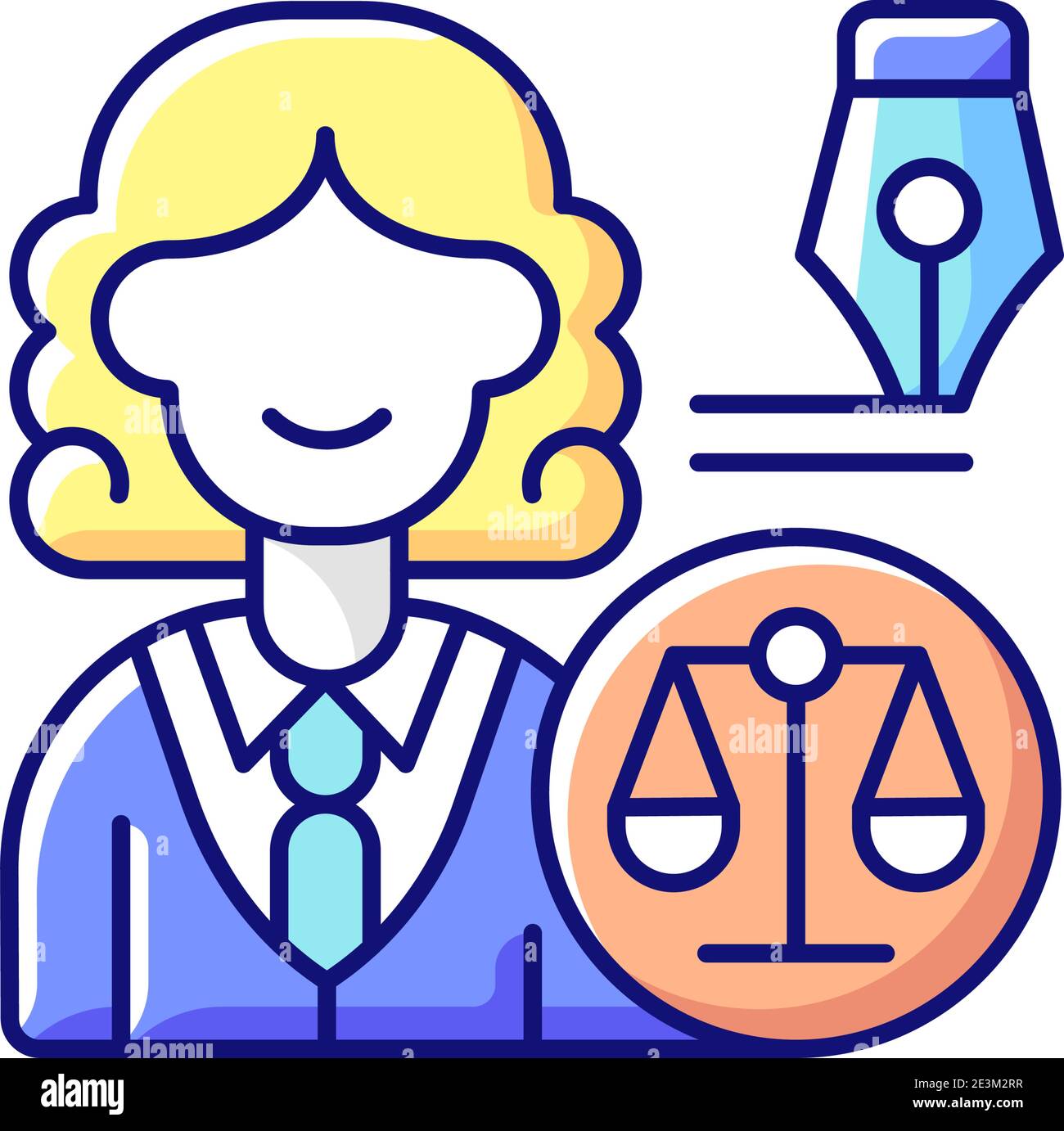 Law department RGB color icon Stock Vector Image & Art - Alamy