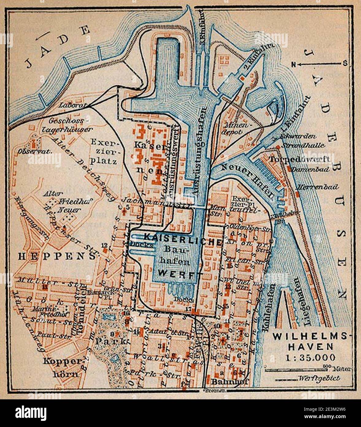 Wilhelmshaven map hi-res stock photography and images - Alamy