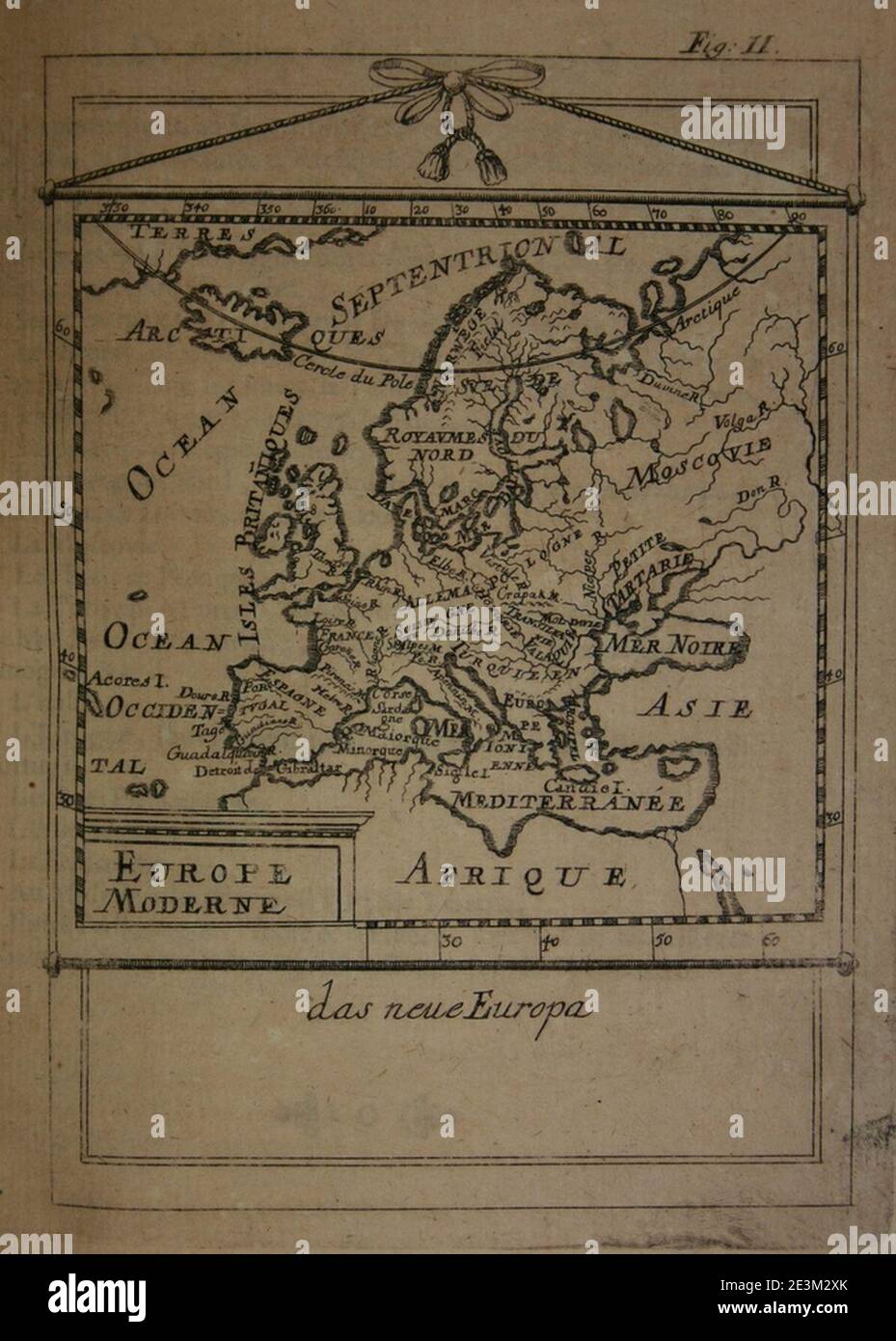 Map of Europe, 1685 Stock Photo - Alamy