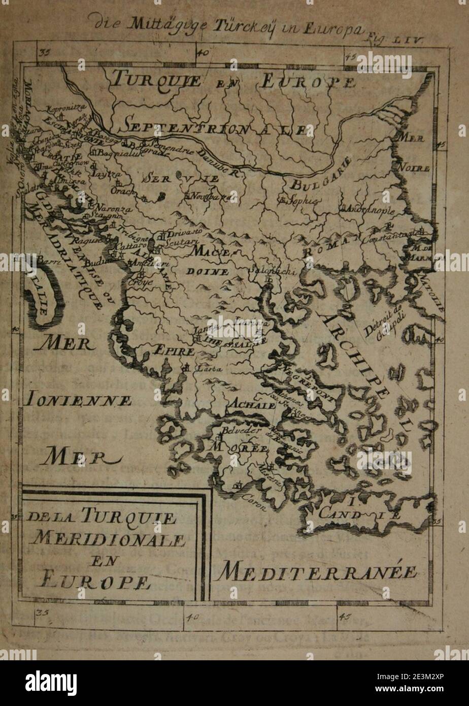 Map of Turkey in Europe, Description de L'Universe (Alain Manesson ...
