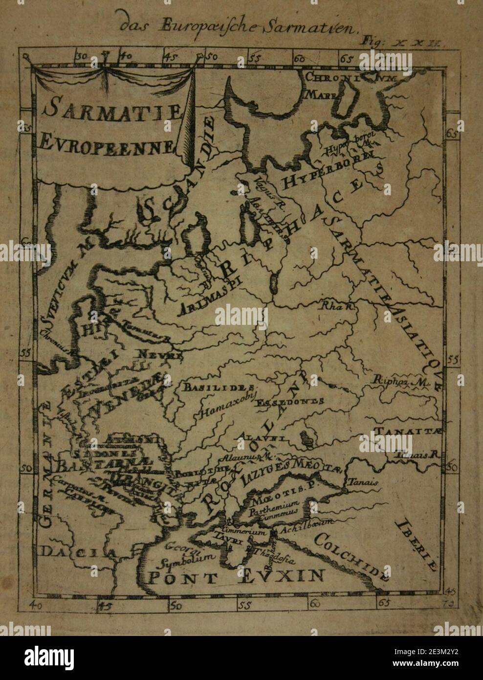 Map of Sarmatia in Europe, Description de L'Universe (Alain Manesson ...