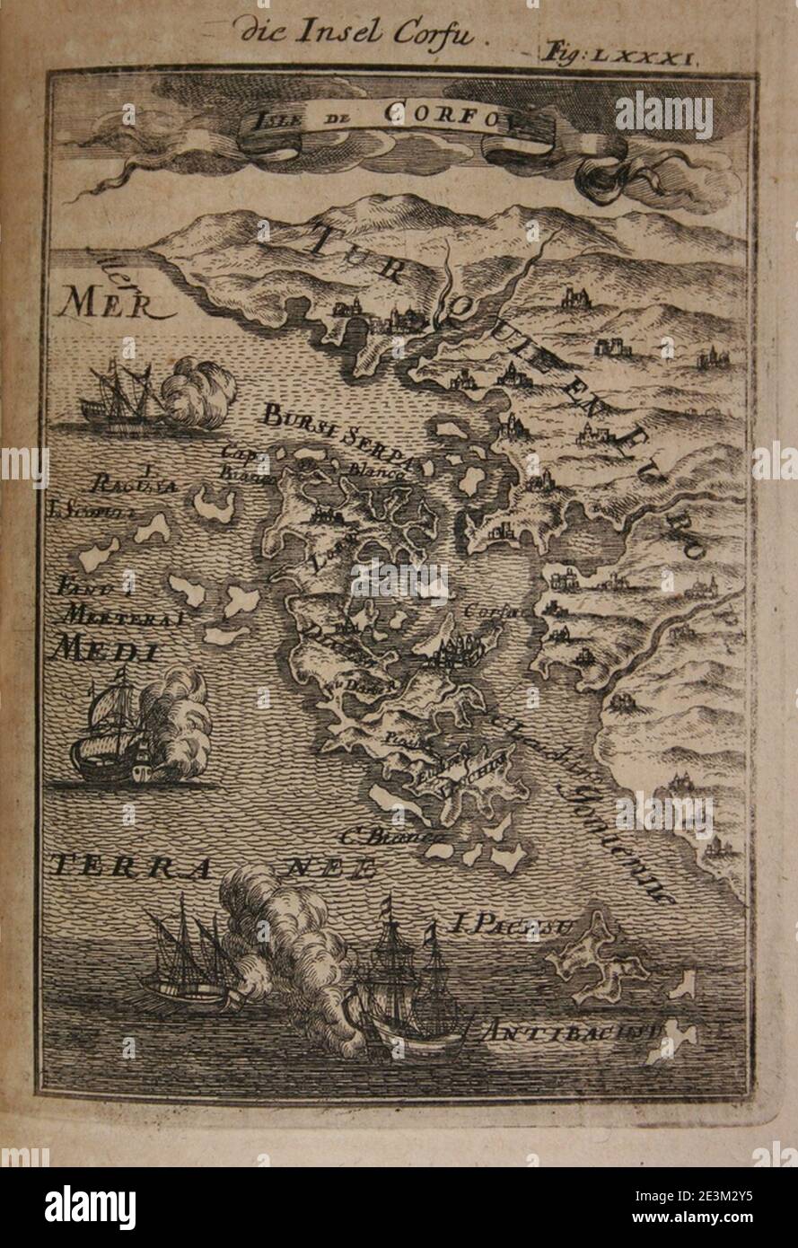 Historical map of corfu hi-res stock photography and images - Alamy